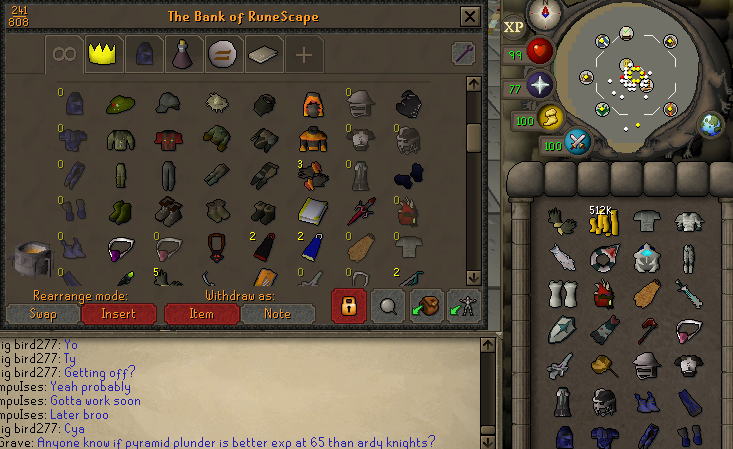 max main [name login, all untradeables,red slayer helm, total 1937 ...