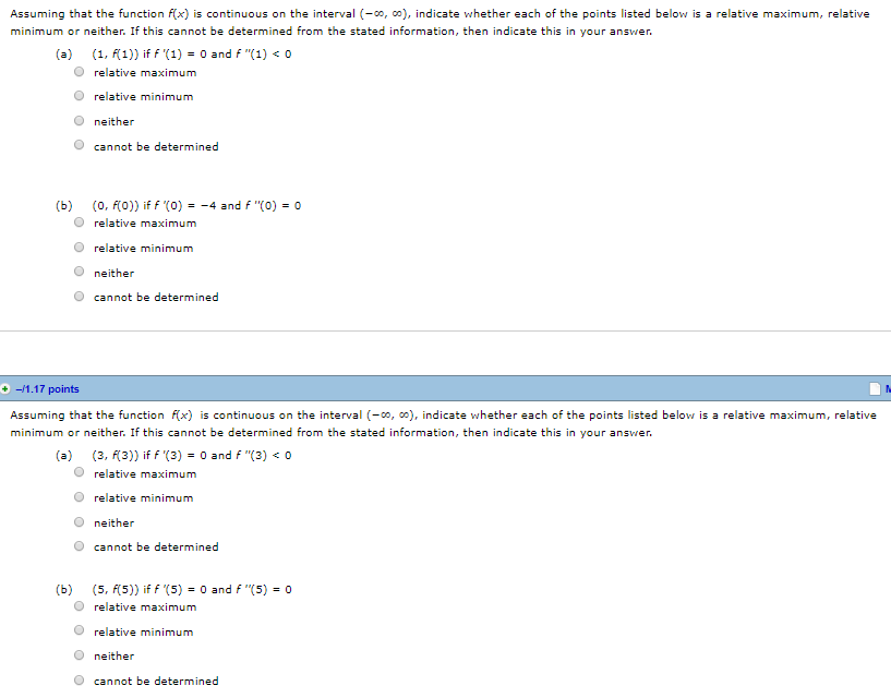Solved Assuming That The Function Fx Is Continuous On The 3870