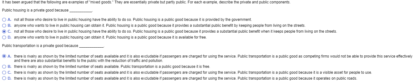 Solved It has been argued that the following are examples of | Chegg.com