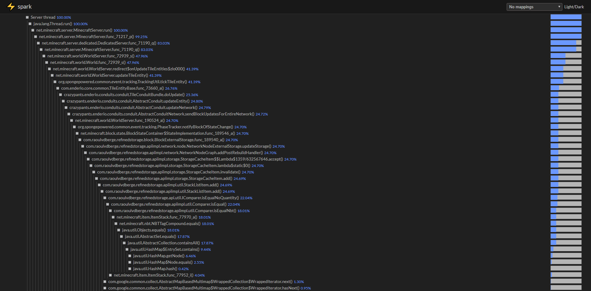 Large lag spikes between EnderIO and RS · Issue #2093 · refinedmods/refinedstorage · GitHub