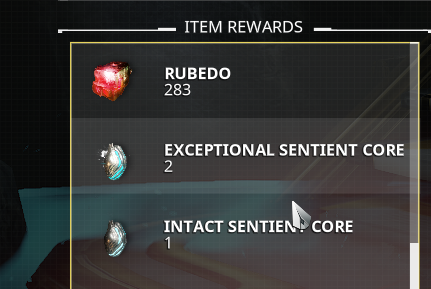 PSA: farming sentient cores on lua works too if you're tired of plains ...