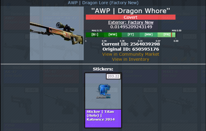 [H] Super Duper Clean AWP Dragon Lore FN [W] 780k : r/GlobalOffensiveTrade