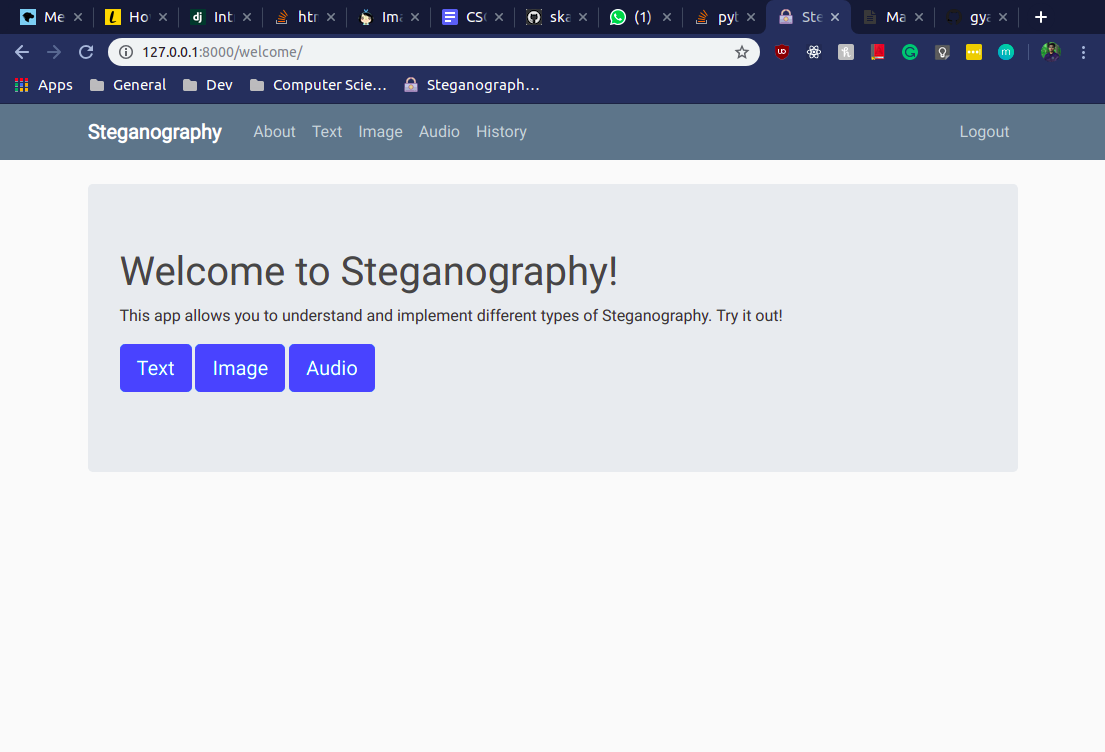 GitHub - sunkakar/django-steganography-app: Django Web App to Practically Teach Steganography