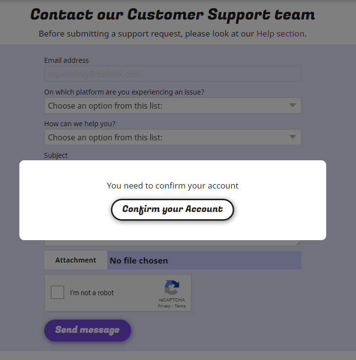 new player, can't confirm my email, anyone know how to fix? : r/StarStable