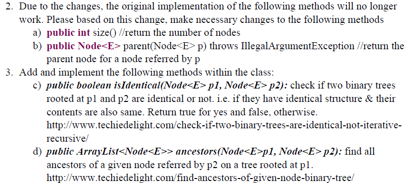 Solved 2. Due to the changes, the original implementation of | Chegg.com