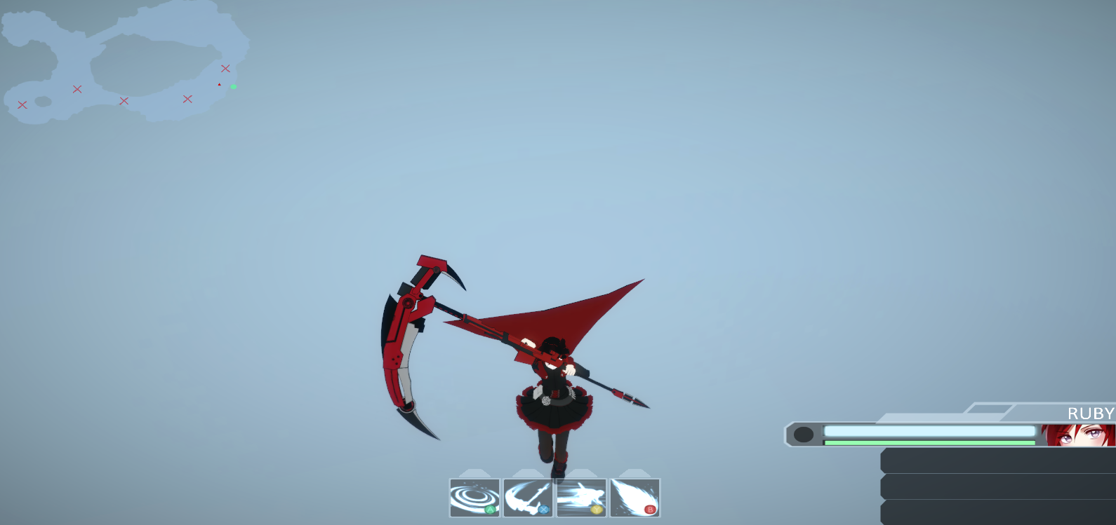 "Falling Towards The Sky" (You can tell the game is in Pre-Alpha) : r/RWBY