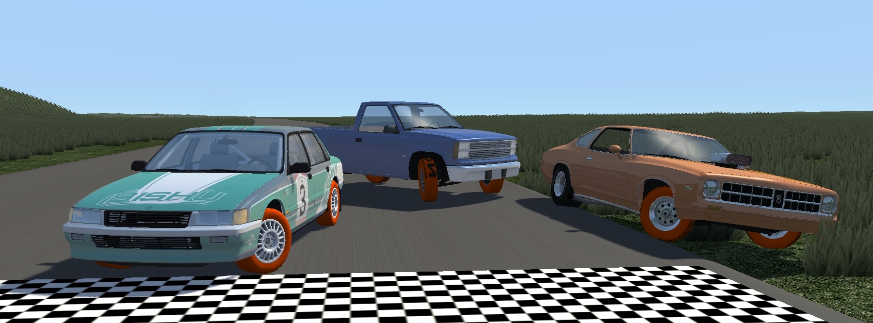 Insane amounts of tire texture bugs. | BeamNG