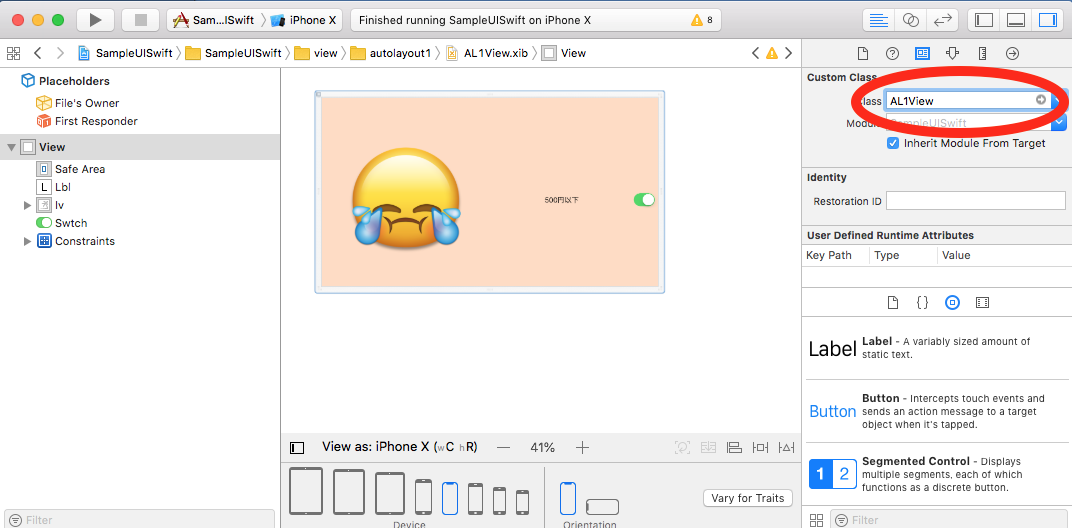 XIBでViewを用意してswiftのソースコードで読み込む #Swift - Qiita