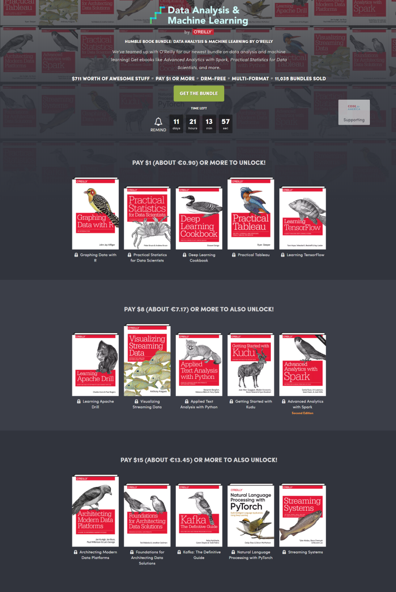 [Conjunta Humble Bundle Books] Data Analysis & Machine Learning by O'Reilly - Forocoches