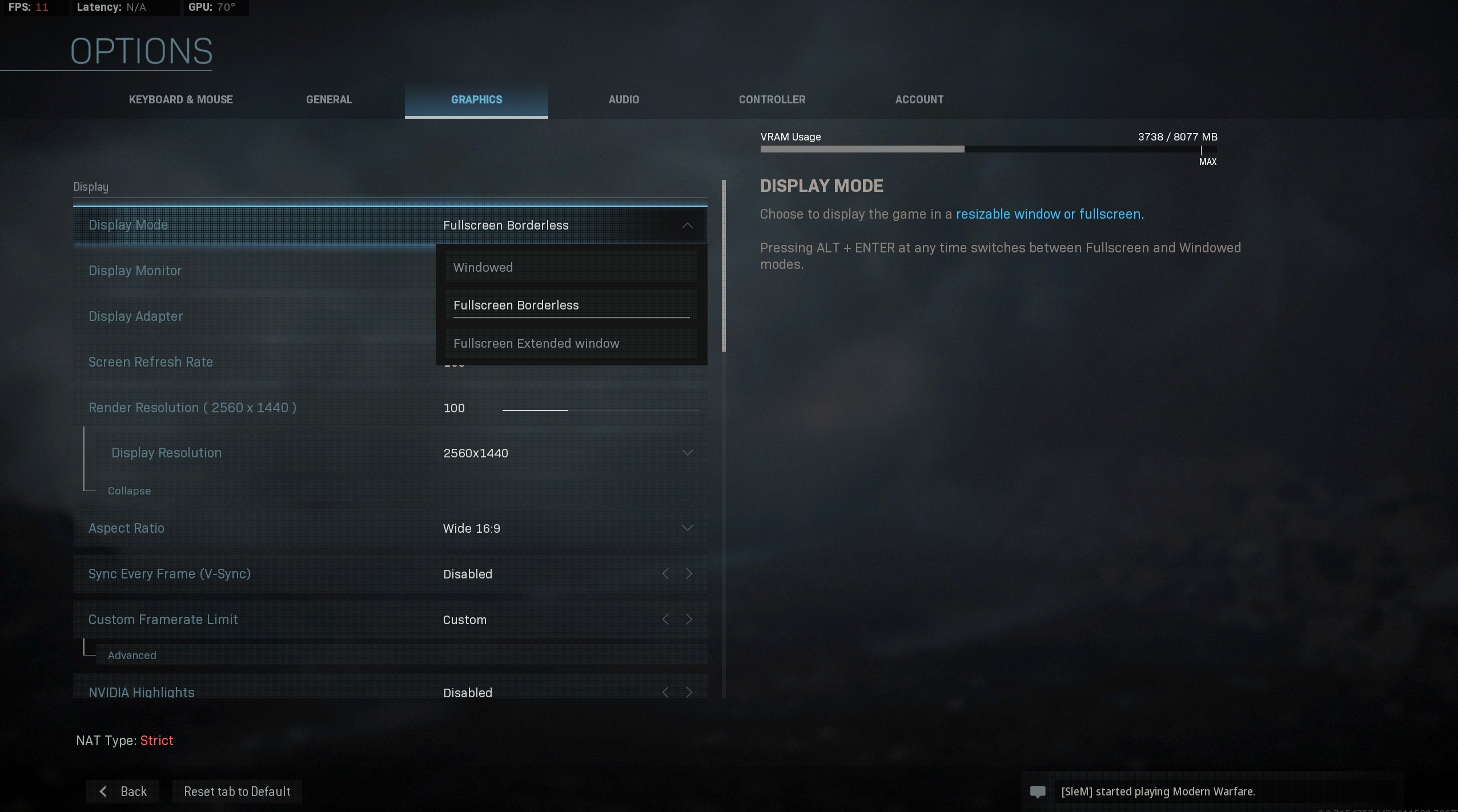 No option for exclusive fullscreen. HELP! : r/modernwarfare