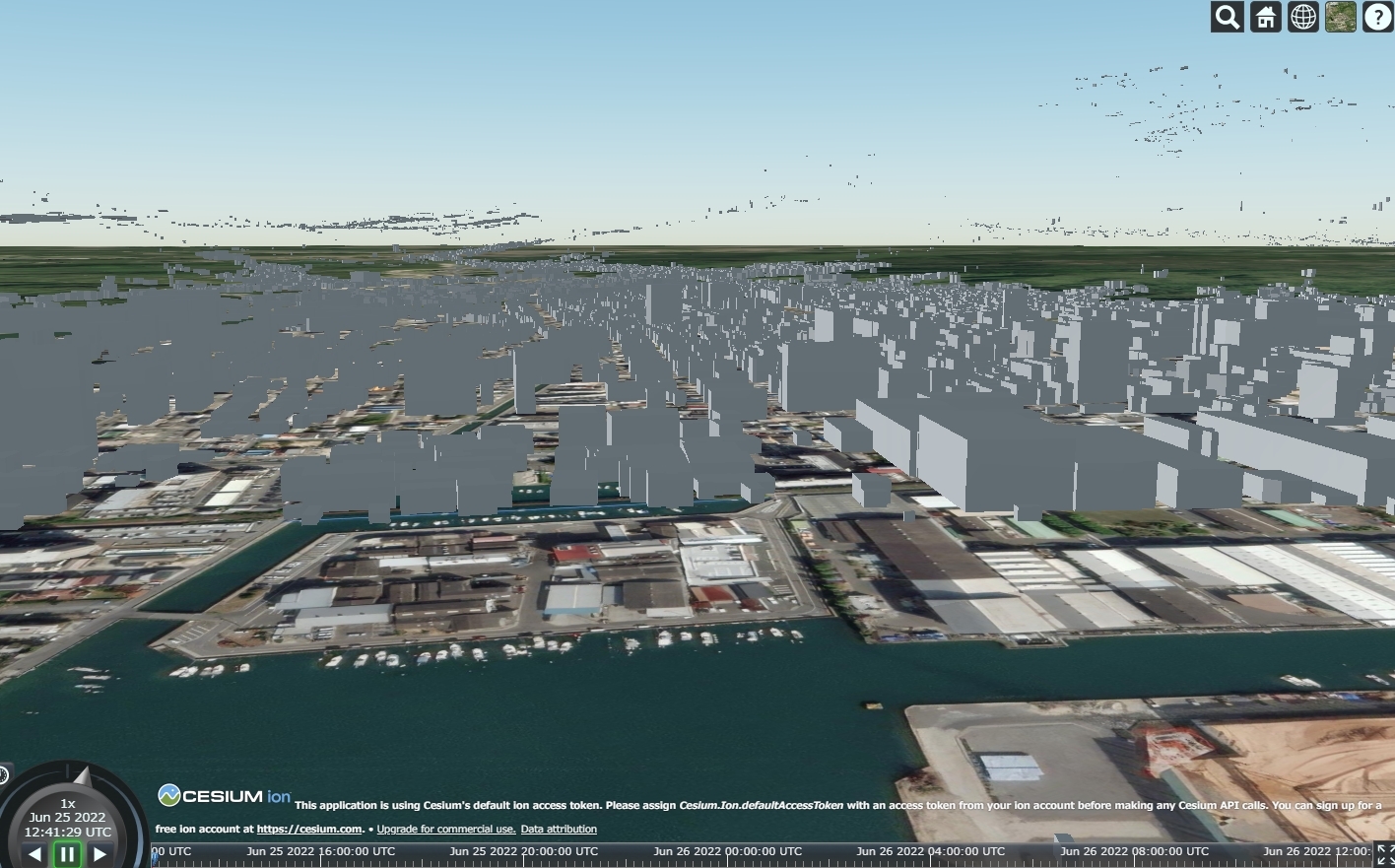 【Node.js】ウェブ上の地図にPLATEAUの建物を反映させてみた #Cesium - Qiita