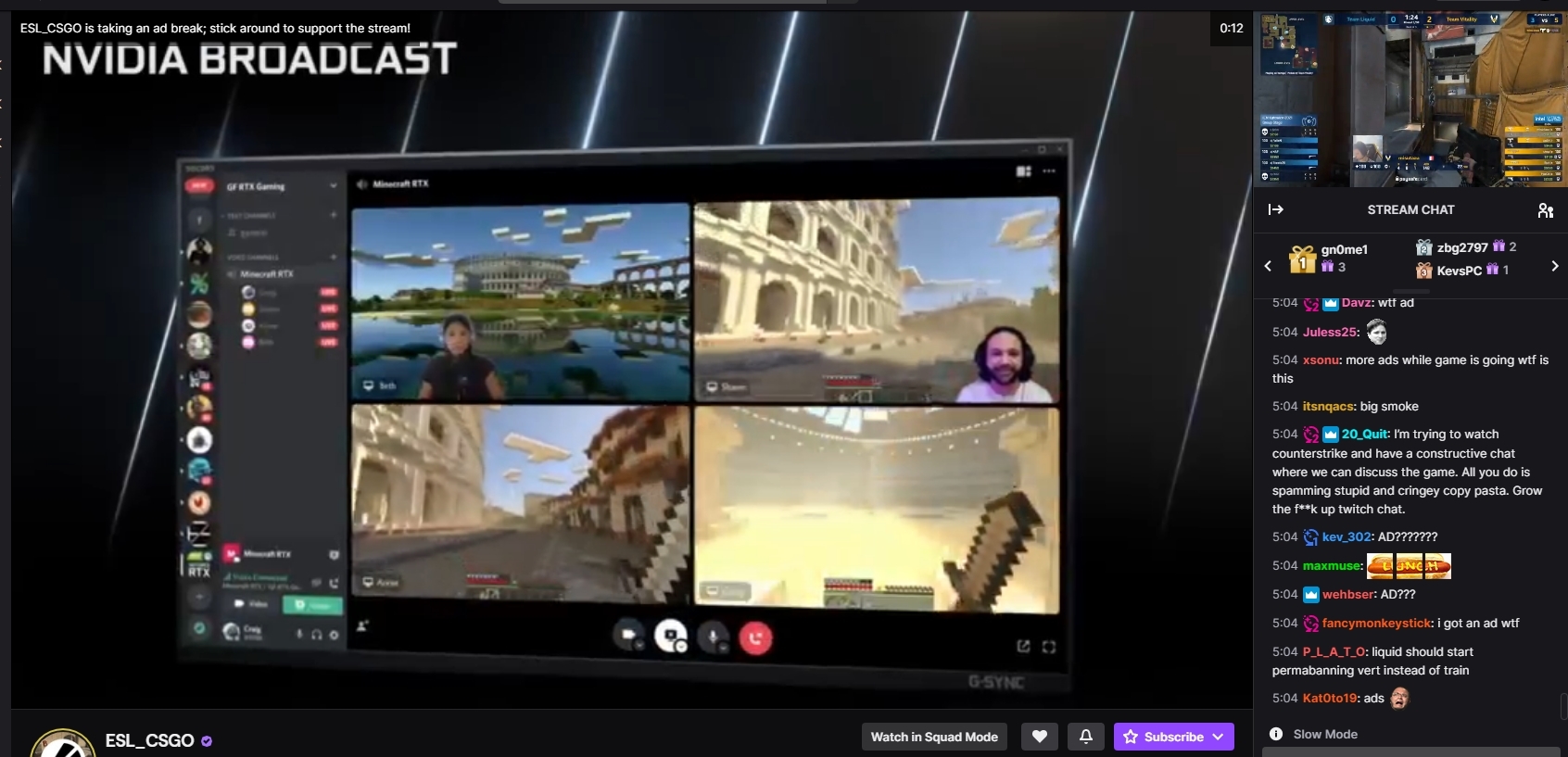 ESL throws more ads mid-game : r/GlobalOffensive