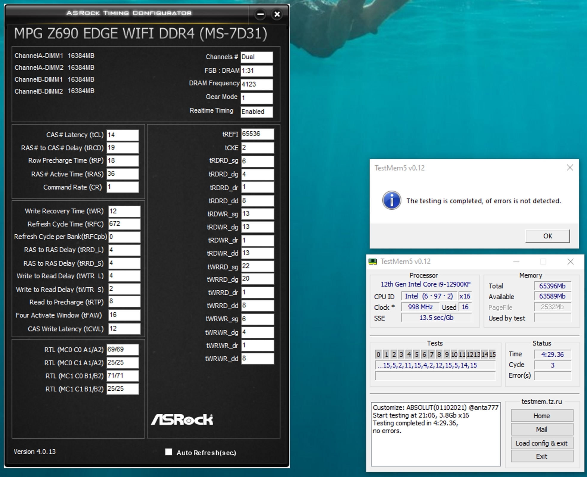 Opinions on Loosening tRFC JUST for TM5 ABSOLUT? : r/overclocking