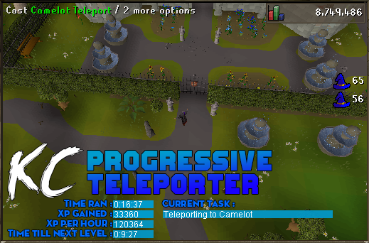 KC Progressive Teleporter [+ Alching support] - Free - DreamBot - Runescape OSRS Botting