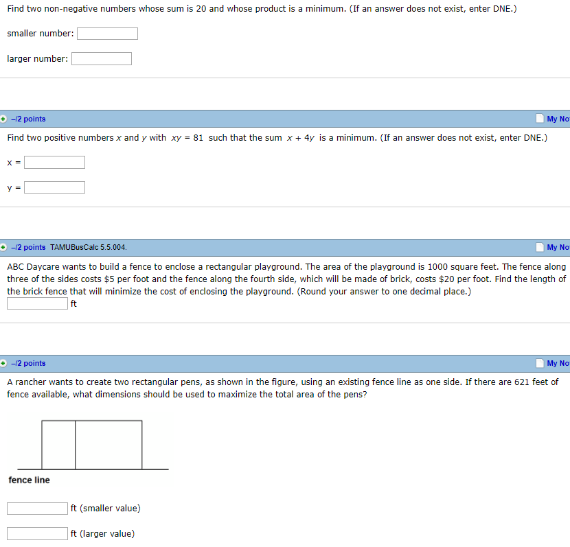 Solved Find two non-negative numbers whose sum is 20 and | Chegg.com