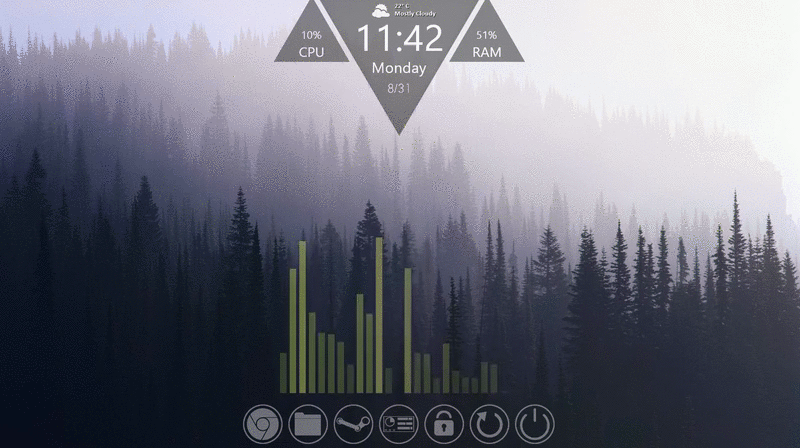 Let's all share our Rainmeter setups and share ideas! Here is my ...