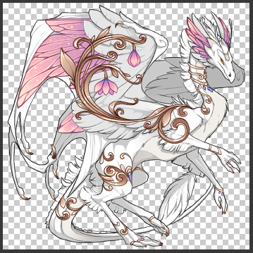 Gloomwater Labs - Pearl H Filigree | Skins and Accents | Flight Rising