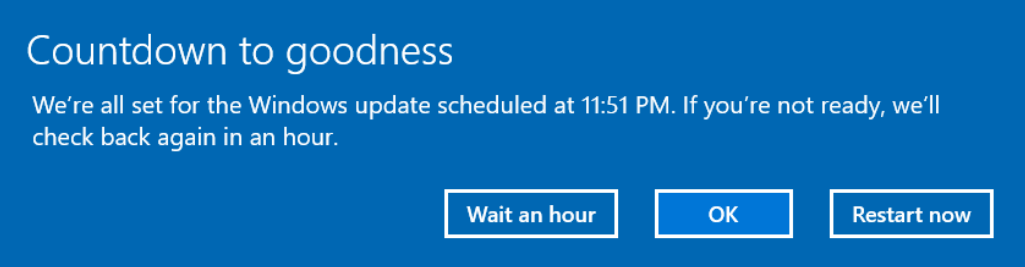 Stop pestering me EVERY HOUR Windows : r/mildlyinfuriating