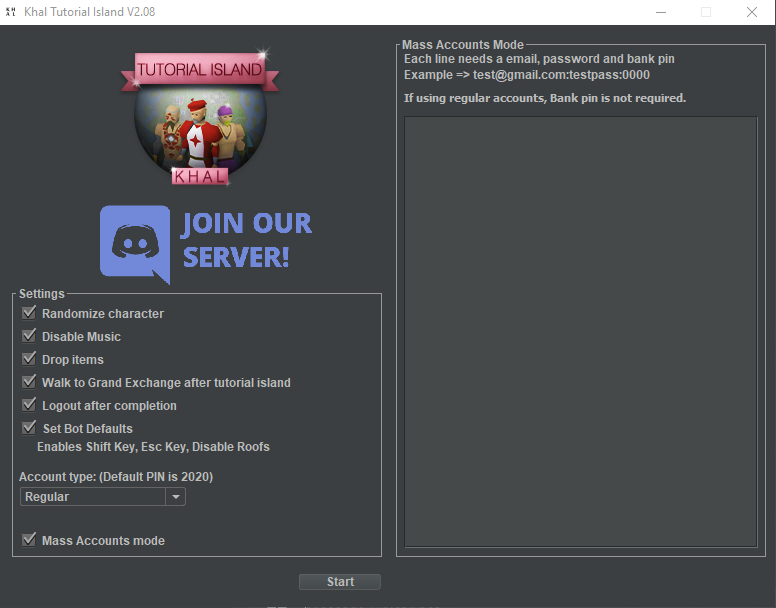 Khal Tutorial Island - Others - OSBot :: 2007 OSRS Botting