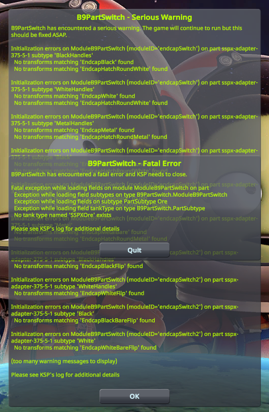 Error When Launching Game (EDIT: ISSUE FIXED) - KSP1 Technical Support (PC, modded installs ...