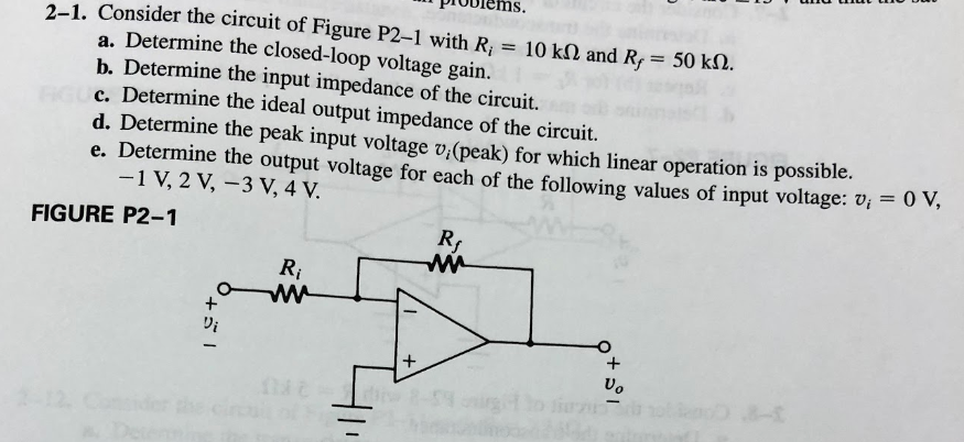 Solved Problems 2-1. Consider the circuit of Figure P2-1 | Chegg.com