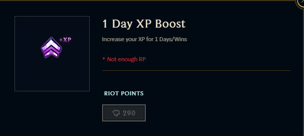 What is the reason to buy day xp boost instead of win xp boosts ...
