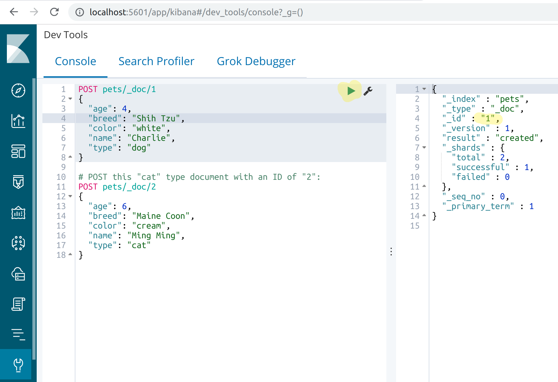 Elasticsearch How To Display Query Results In A Kibana Console