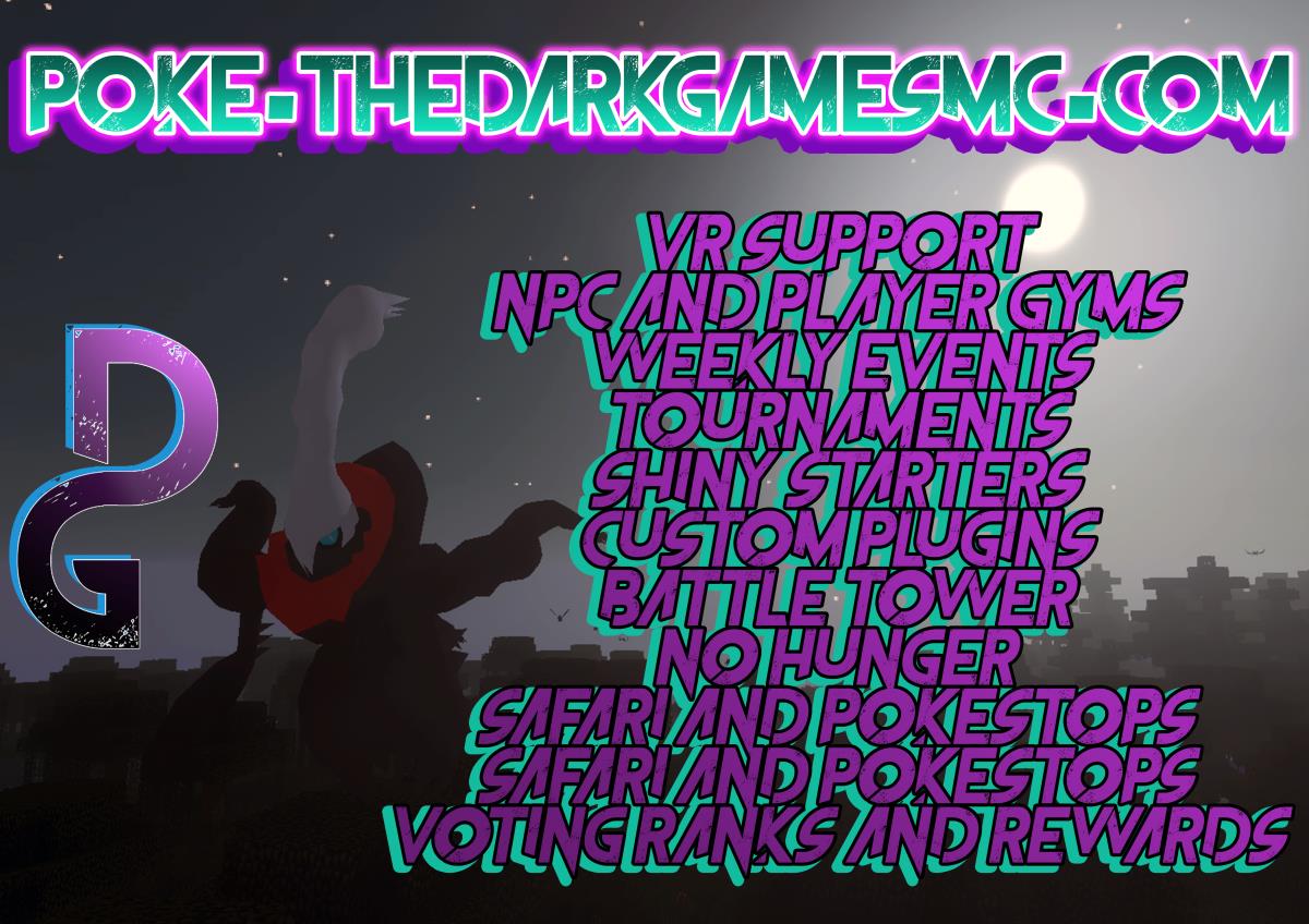 TheDarkGamesMC Pixelmon Survival Minecraft Server