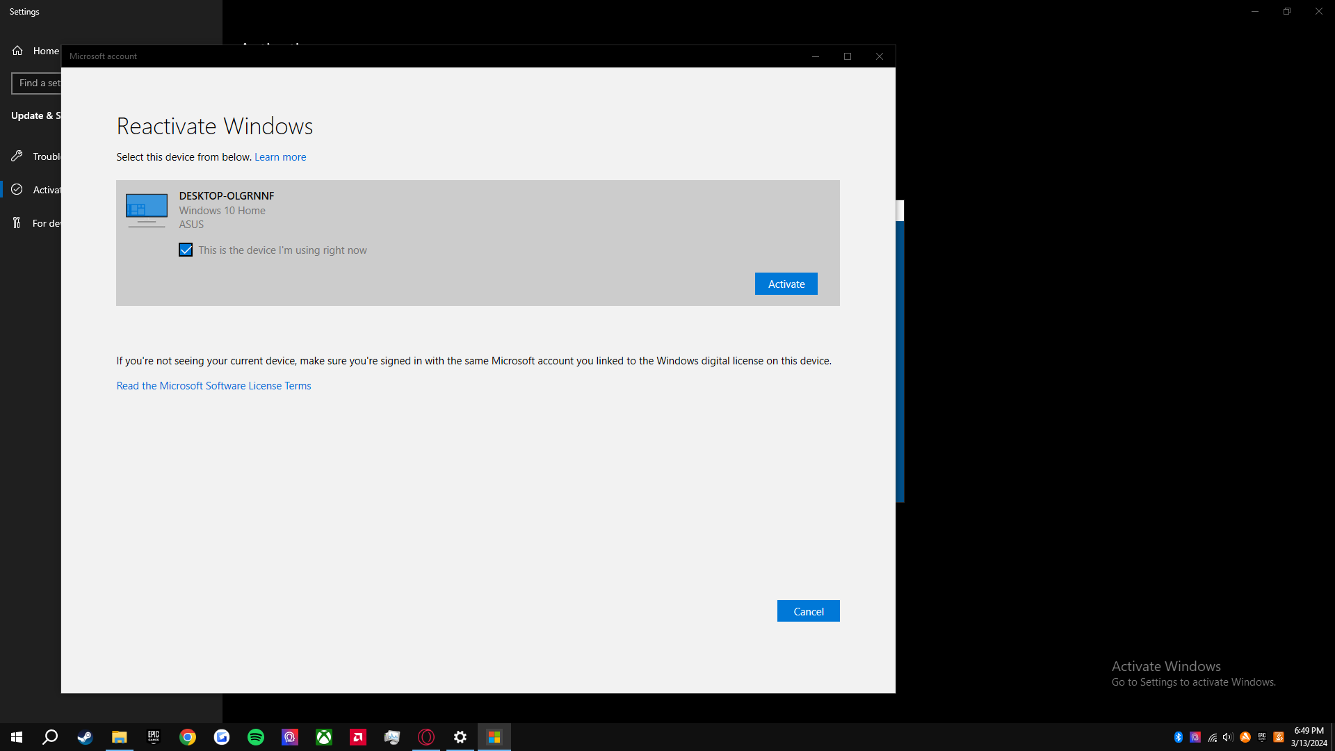 Reactivating Windows NOT WORKING - Microsoft Q&A