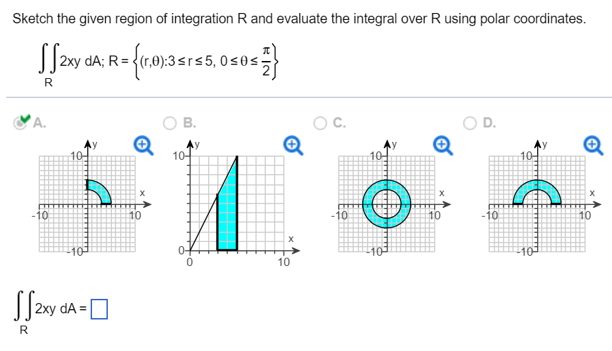 Solved Sketch the given region of integration R and evaluate | Chegg.com Solved Sketch the given region of integration R and evaluate | Chegg.com