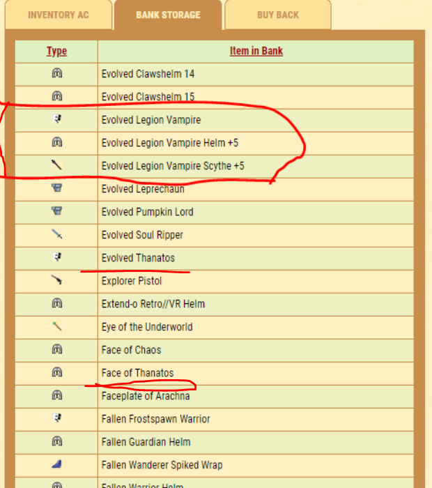[SOLD] 2009 AQW account with a lot of rares (evolved legion vampire set ...