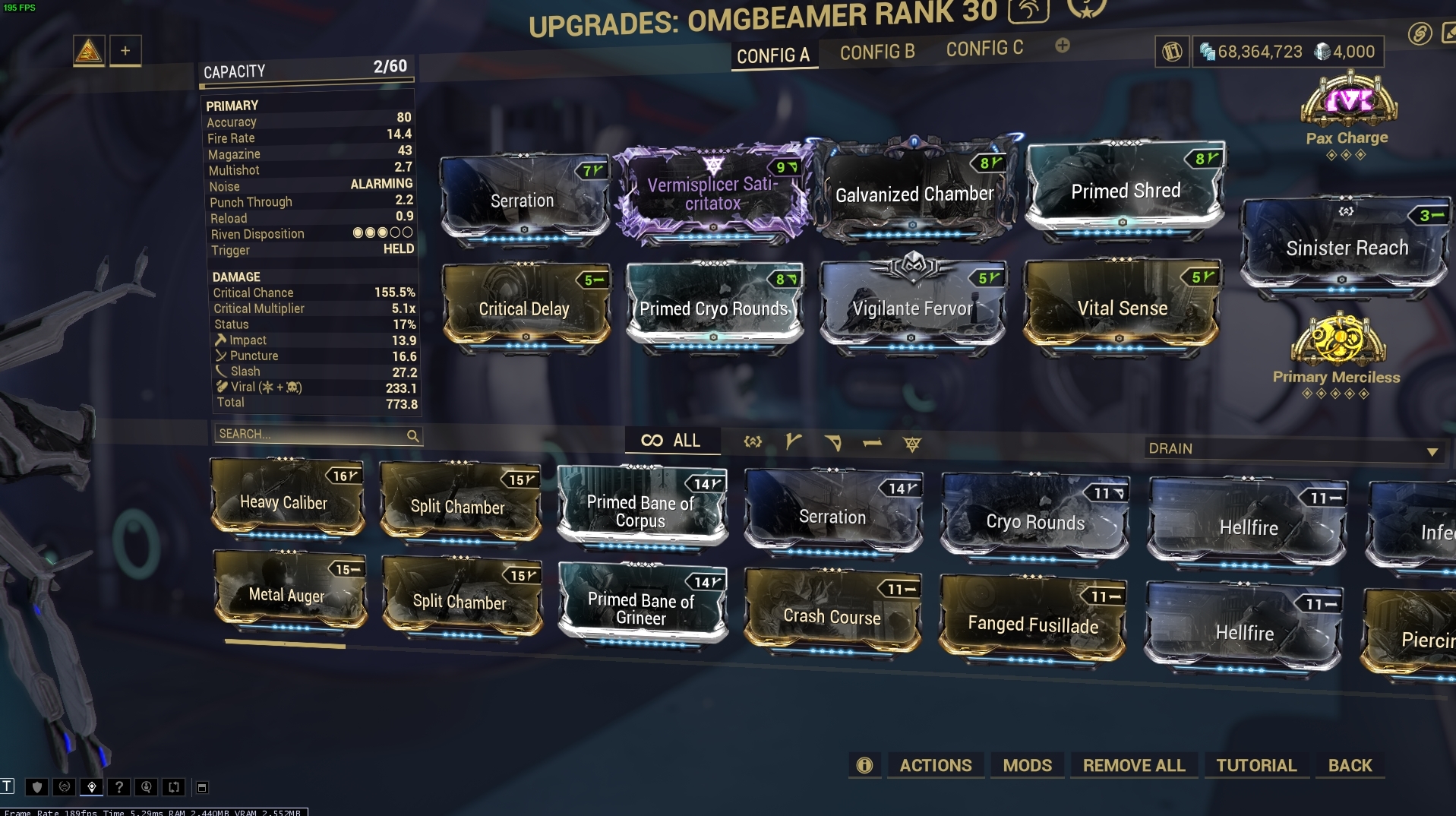 4 Forma Grendel Build by omgbomber1 - Godlike Grendel | All Around ...