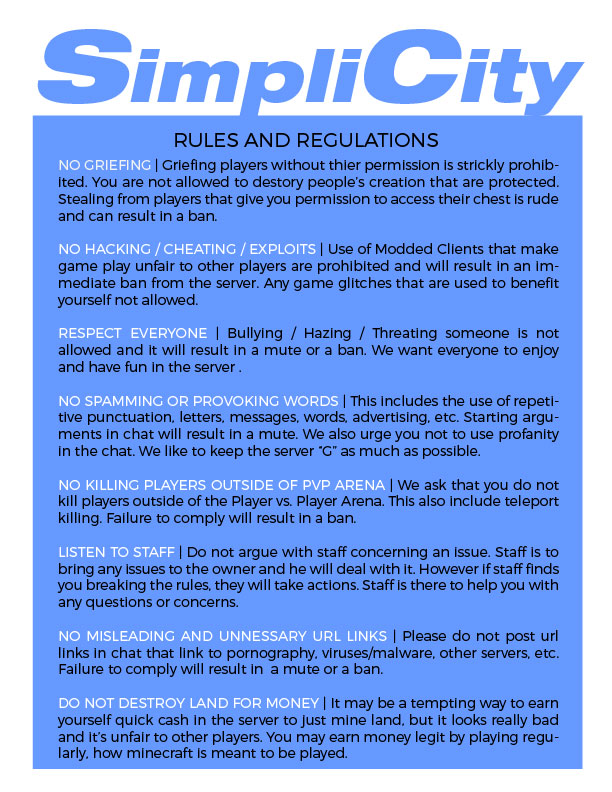 1.8 SimpliCity Server Minecraft Server