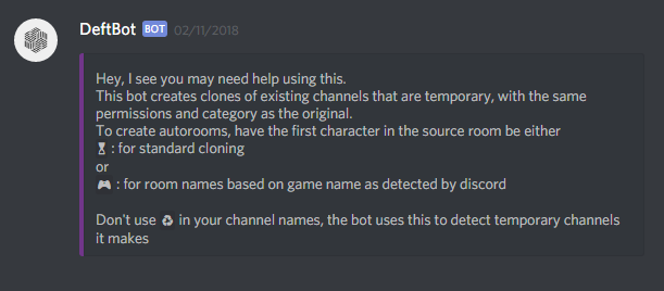 Bot which can make (temporary) voice channels. : r/discordapp
