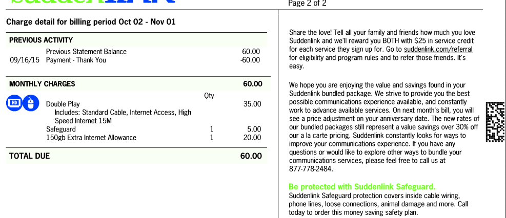 $3 bill increase with no reason as to why. : r/Suddenlink