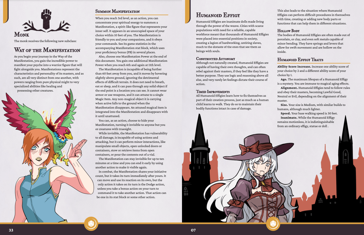 Scroll of Options (100 Page Tome of Character Options) - Dungeon ...