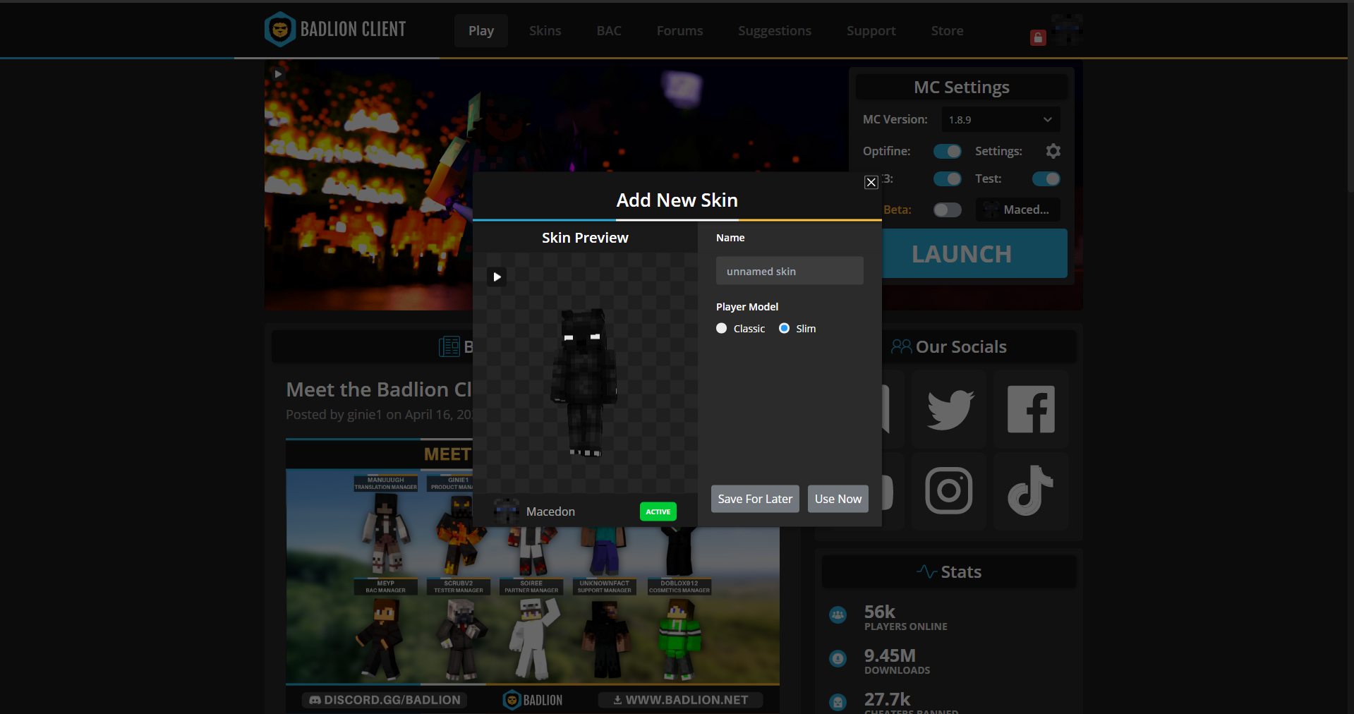 Badlion Client 20 Showcase How The 18 Version Runs On