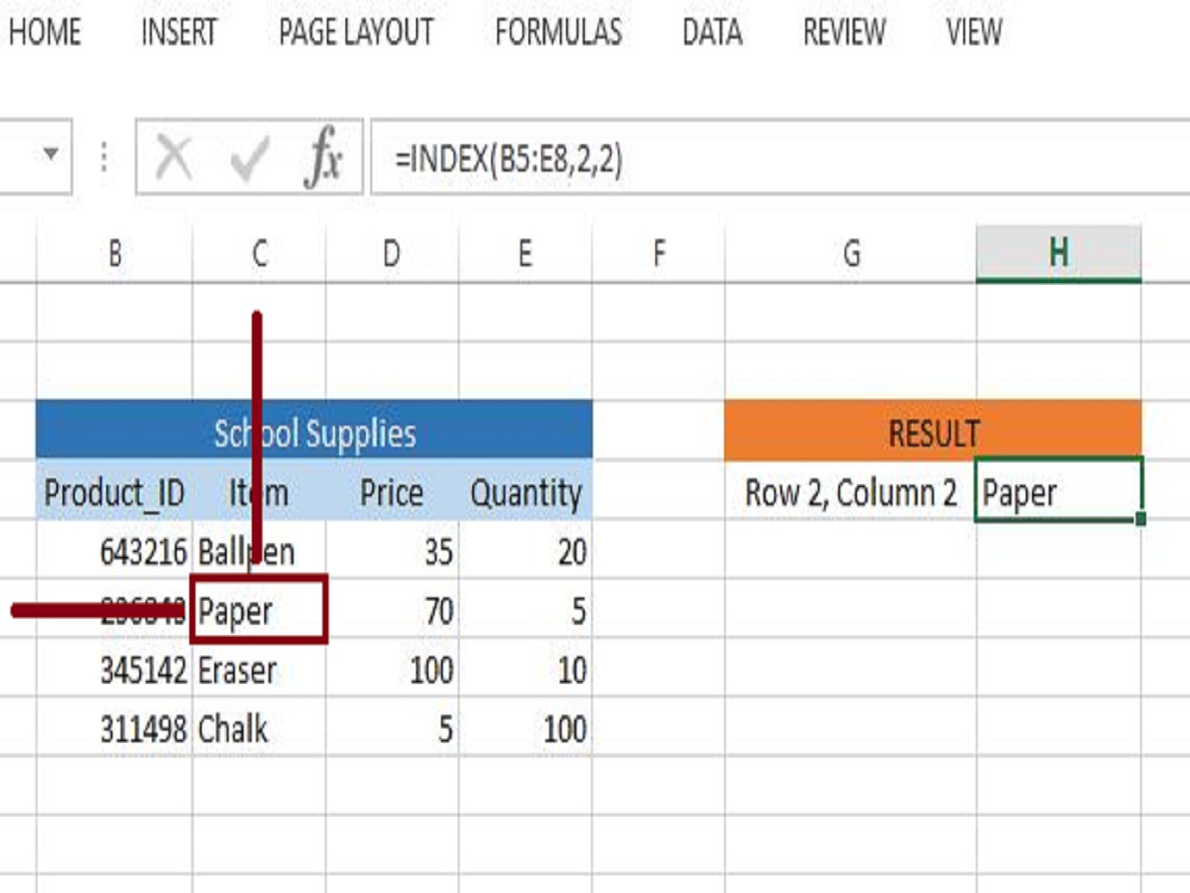 Excel Index Function How To 500 Rockets Marketing
