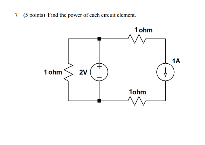 Solved Find the power of each circuit element. | Chegg.com