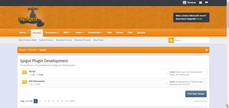 Solved - Development | SpigotMC - High Performance Minecraft Community