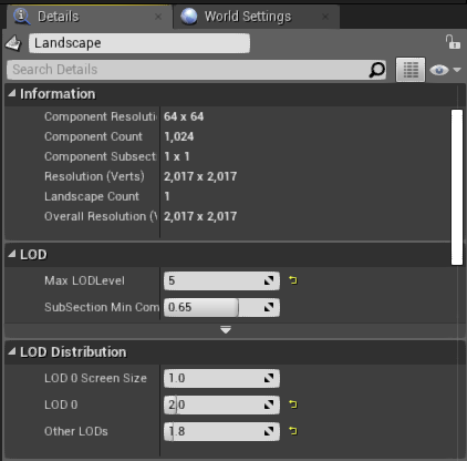Landscape not having any LOD distances. : r/unrealengine