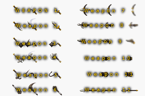 CoverArt Character Pack "Weapons3.png" | RPG Maker Forums