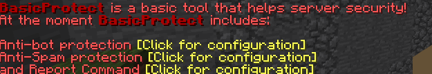 BasicProtect ★ Anti-Bots / Anti-Spam / Reports ★ | SpigotMC - High ...