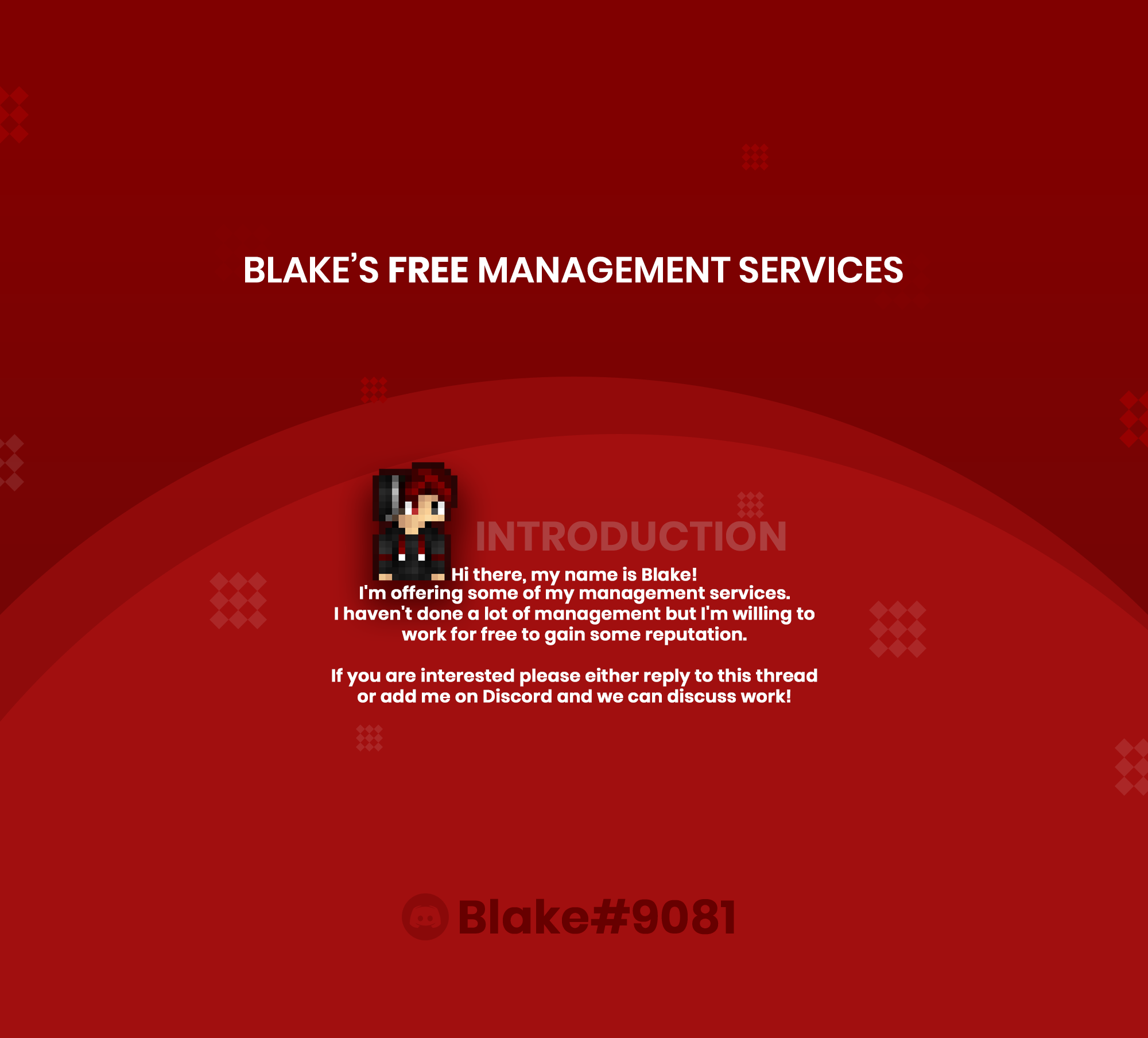 Blake | FREE Management Services [FULL] | BuiltByBit