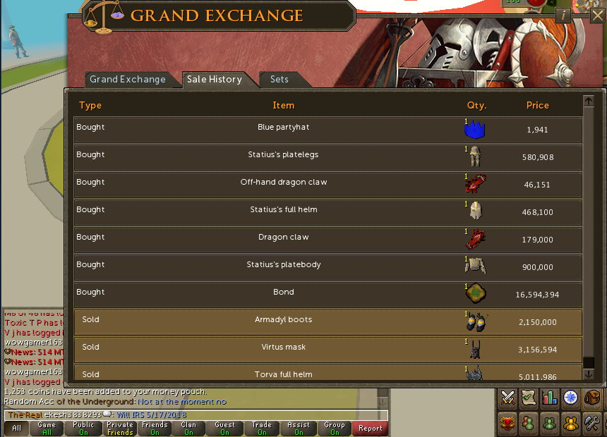 NEW GE EXPLOIT - BOUGHT BLUE PARTYHAT FOR 1K GP : r/runescape