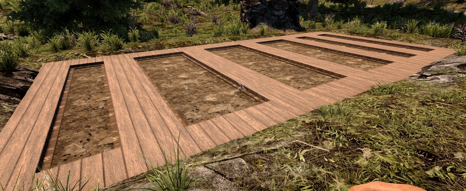 Any way to make the ground around farm blocks flush? : r/7daystodie