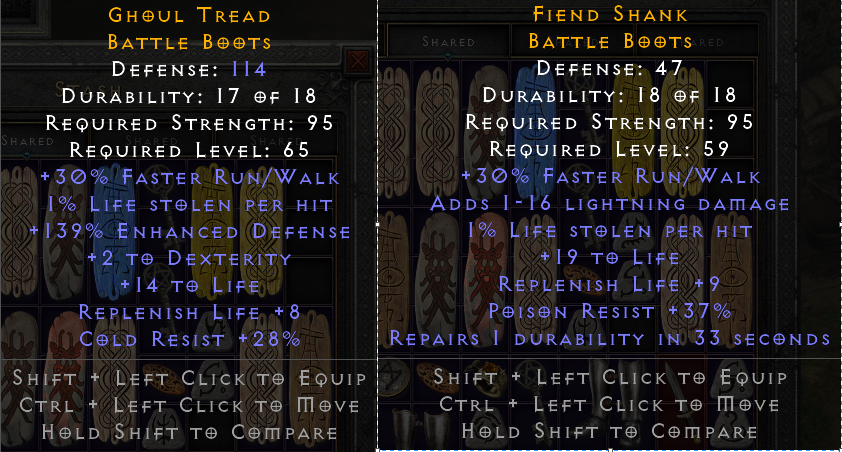 Decent Blood Boots - Topic - d2jsp