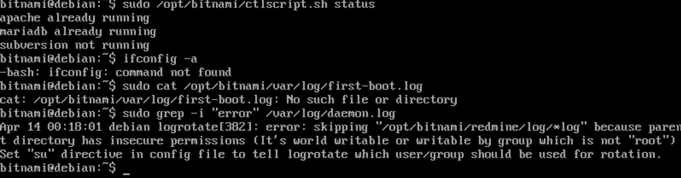 The machine could not configure the network interface · Issue #840 · bitnami/vms · GitHub