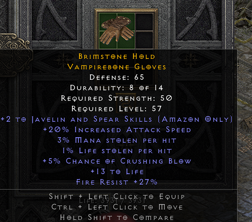 Iso Pc On Very Good Java Gloves - Topic - d2jsp