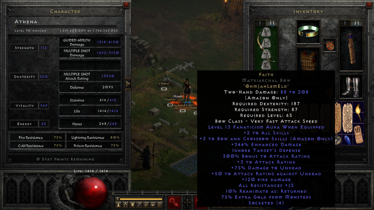 Near Perfect Matriarchal Bow Faith - Topic - d2jsp